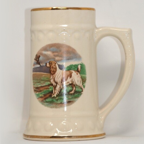 Dining | Vintage Ceramic Beer Stein With Irish Setter Dog And Pheasant ...